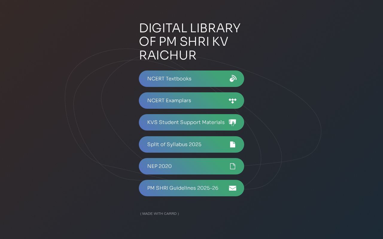 PM SHRI KV RAICHUR DIGITAL LIBRARY